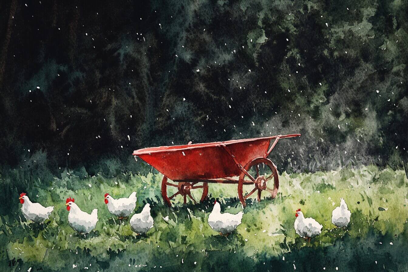 The Red Wheelbarrow by William Carlos Williams - Poem Analysis