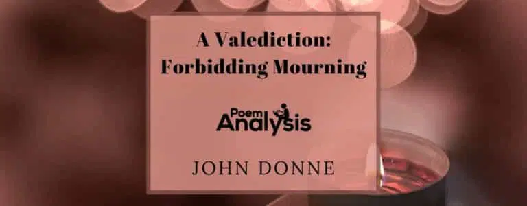 A Valediction: Forbidding Mourning by John Donne - Poem Analysis