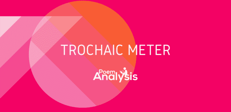 Trochee/Trochaic Meter Definition and Examples - Poem Analysis