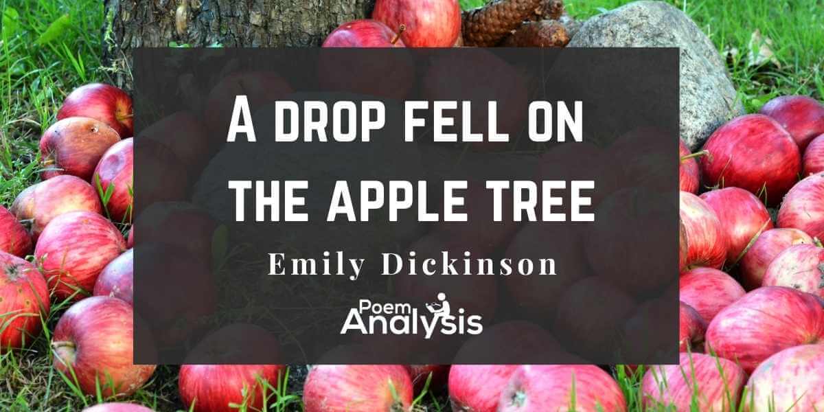 A Drop Fell on the Apple Tree Explained: Dickinson on Nature's Joy