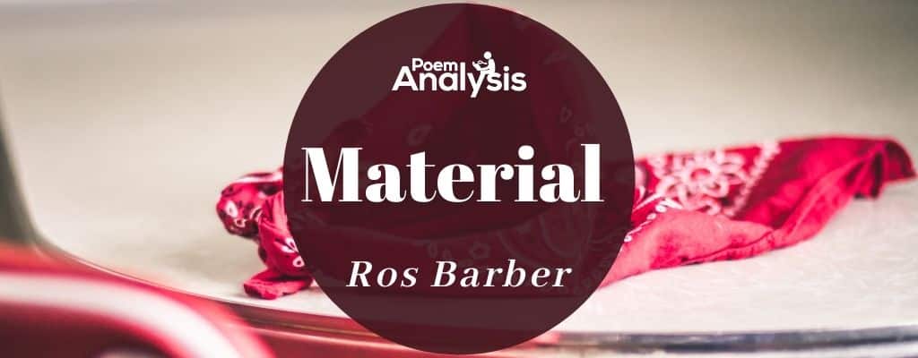 Material by Ros Barber - Poem Analysis