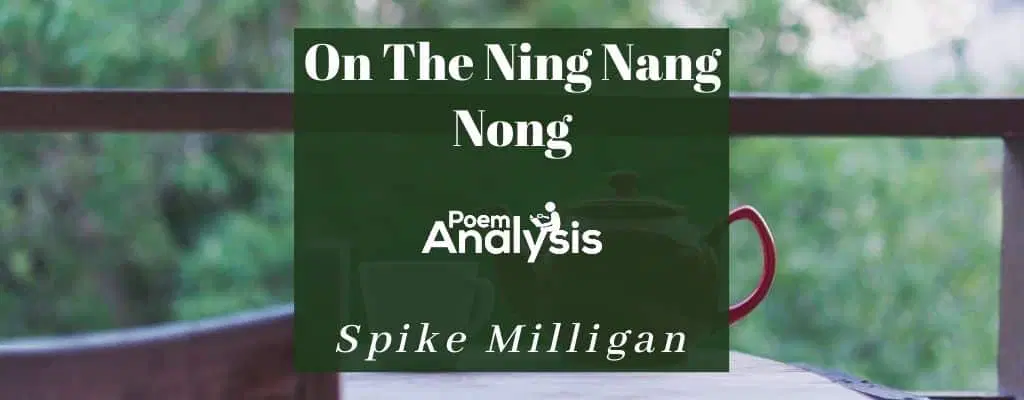 On The Ning Nang Nong by Spike Milligan - Poem Analysis