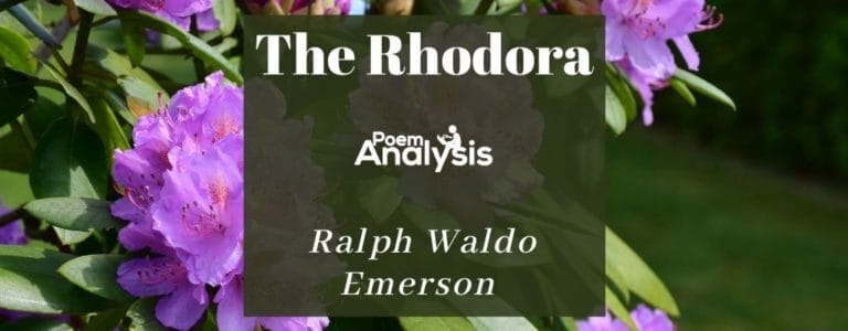 The Rhodora by Ralph Waldo Emerson - Poem Analysis