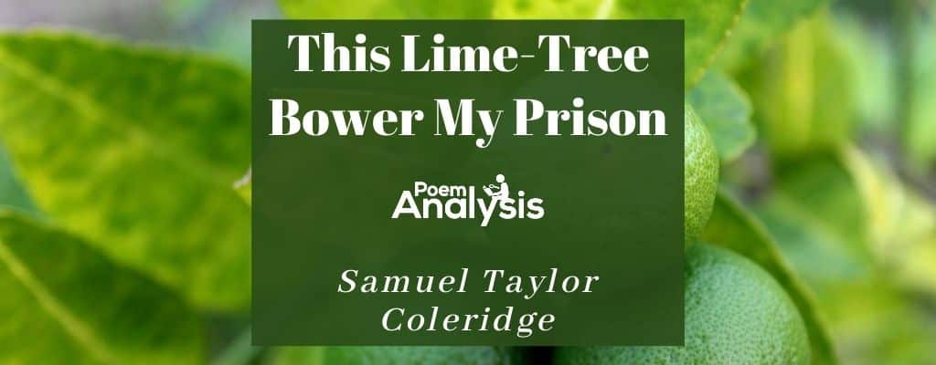 This Lime-Tree Bower My Prison by Samuel Taylor Coleridge - Poem Analysis