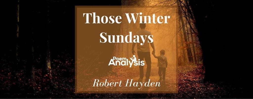 Those Winter Sundays by Robert Hayden - Poem Analysis
