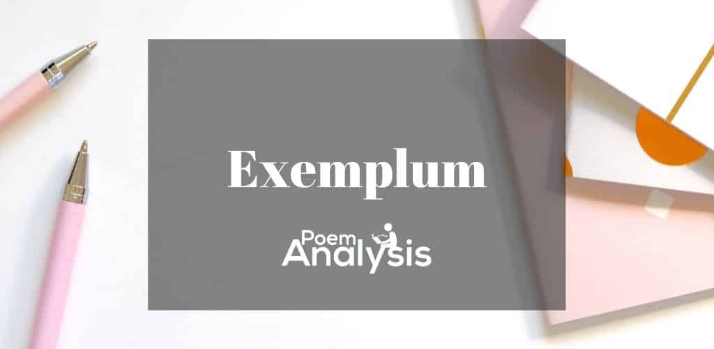 Exemplum - Definition and Examples - Poem Analysis