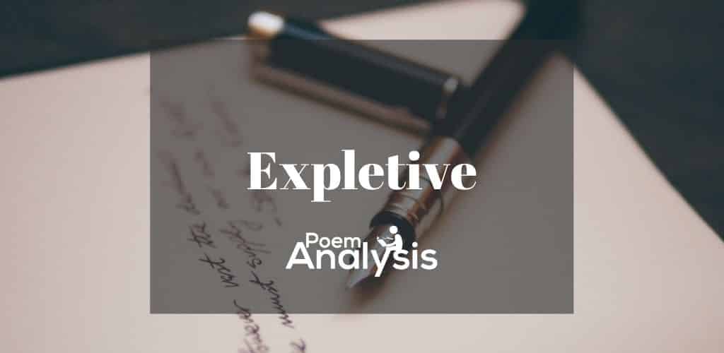 Expletive - Definition and Examples - Poem Analysis