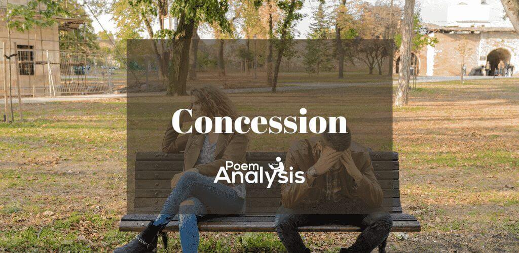 Concession - Definition and Examples - Poem Analysis