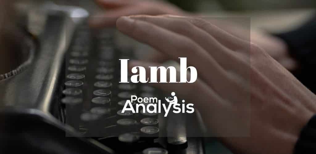 Iamb Definition and Examples - Poem Analysis