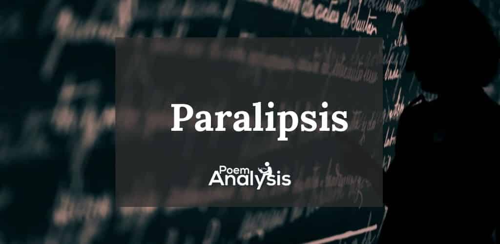 Paralipsis - Definition and Examples - Poem Analysis
