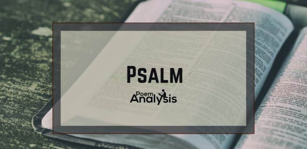 Psalm Definition and Examples - Poem Analysis