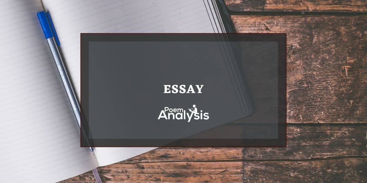 Essay Definition and Examples - Poem Analysis