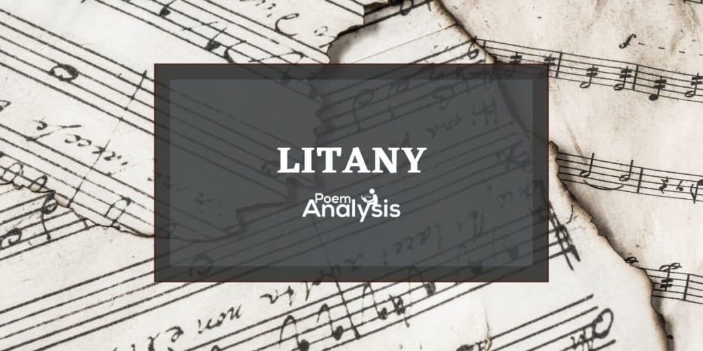 Litany Definition and Meaning - Poem Analysis