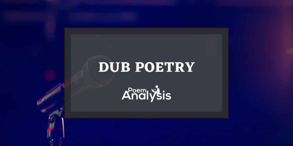 What is Dub Poetry? Definition and Examples - Poem Analysis