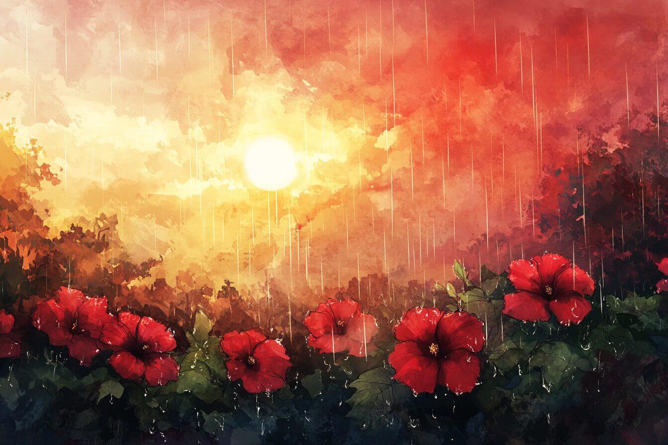 In the twilight rain by Matsuo Bashō - Poem Analysis